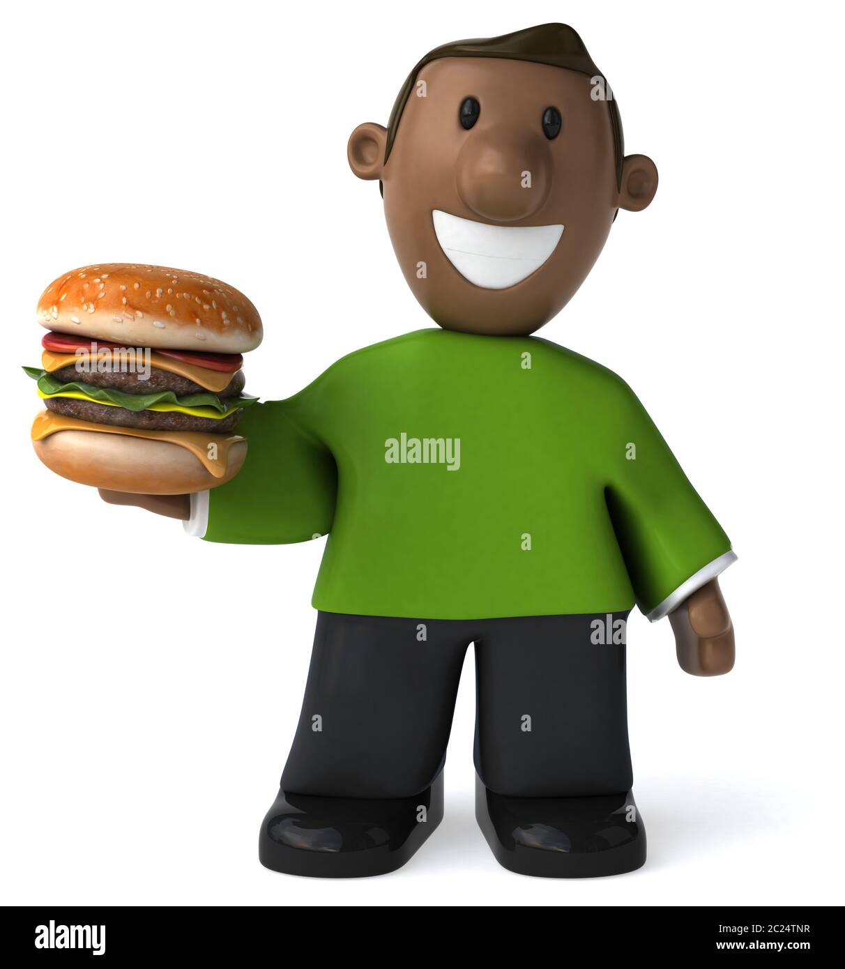 Cartoon guy - 3D Illustration Stock Photo - Alamy