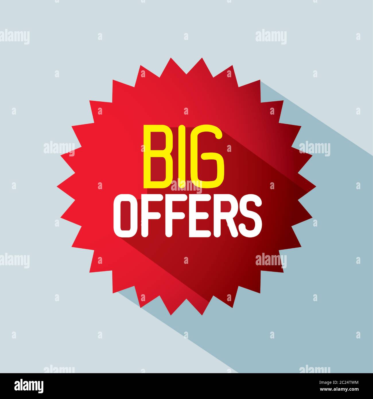 price tag, red ribbon banner, big offers,, sale promotion Stock Vector ...