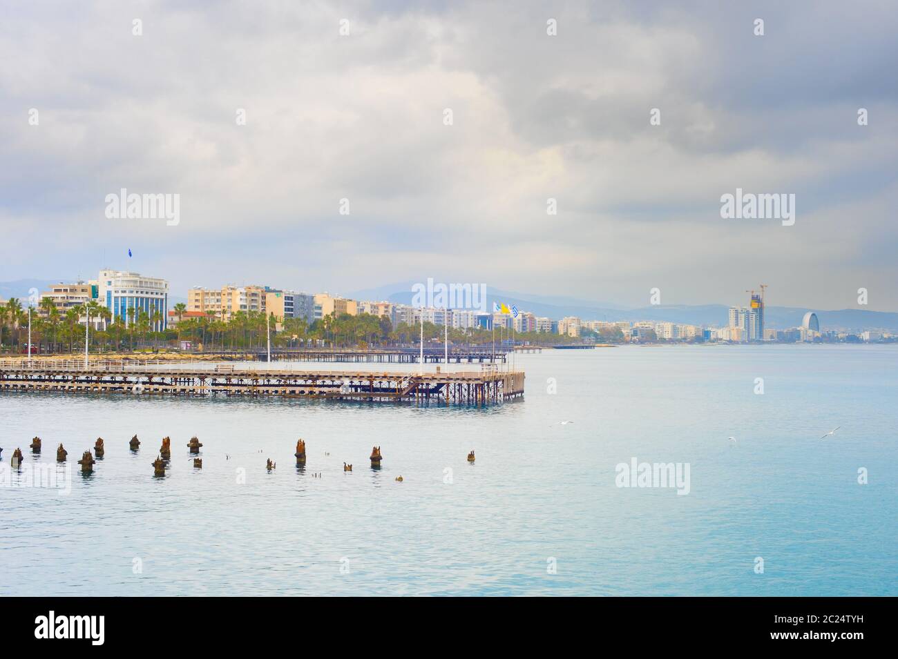 Limassol embankment, apartments, skyline, Cyprus Stock Photo - Alamy