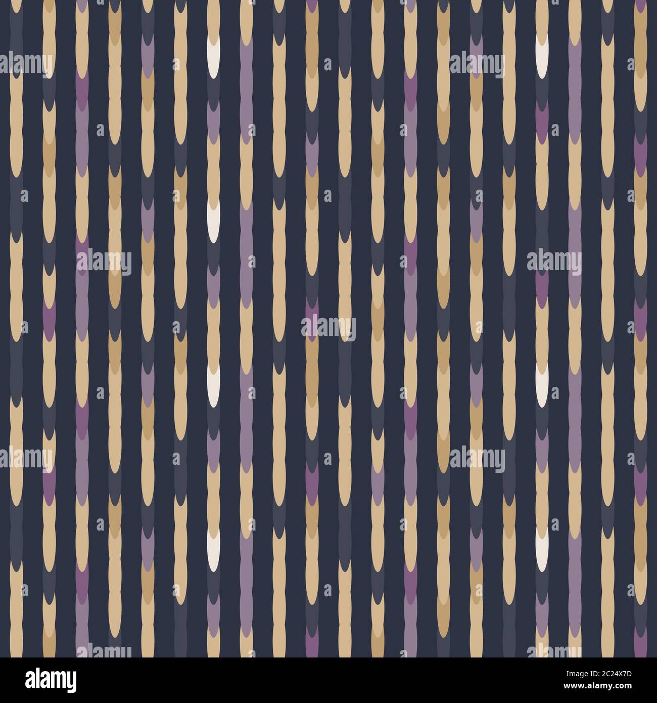 Variegated Stripe on Indigo Blue Background. Vertical Drop Line Vector ...