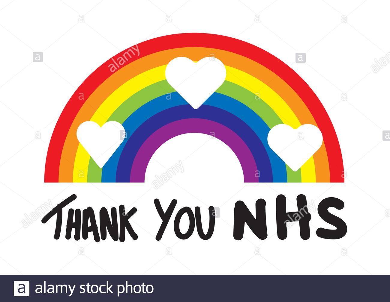 Thank You Nhs Rainbow Vector High Resolution Stock Photography and ...