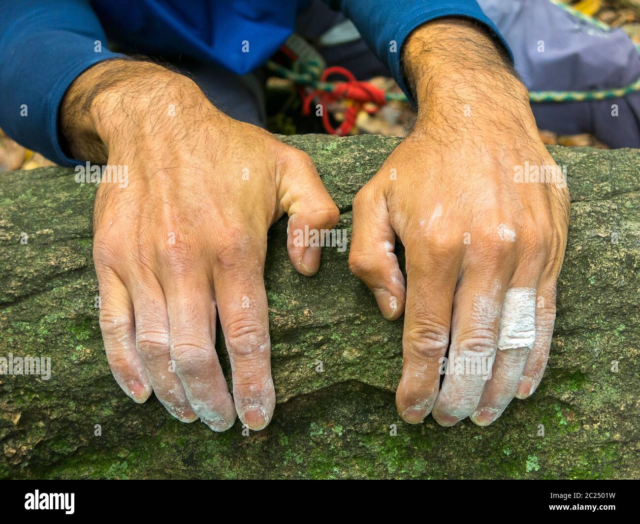 Closeup rock climber hi-res stock photography and images - Alamy