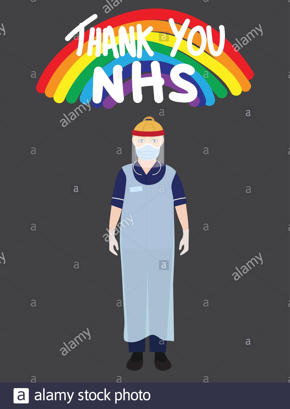 Thank You Nhs Rainbow Vector High Resolution Stock Photography and ...