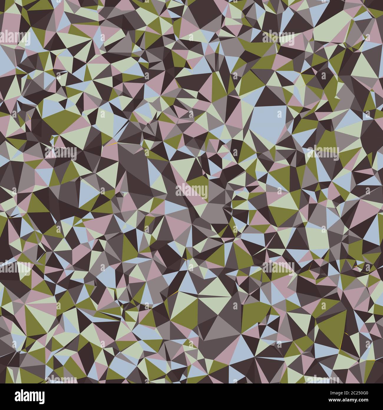Broken Triangle Mosaic Glass Low Poly Tile Seamless Pattern. Muted Geo ...