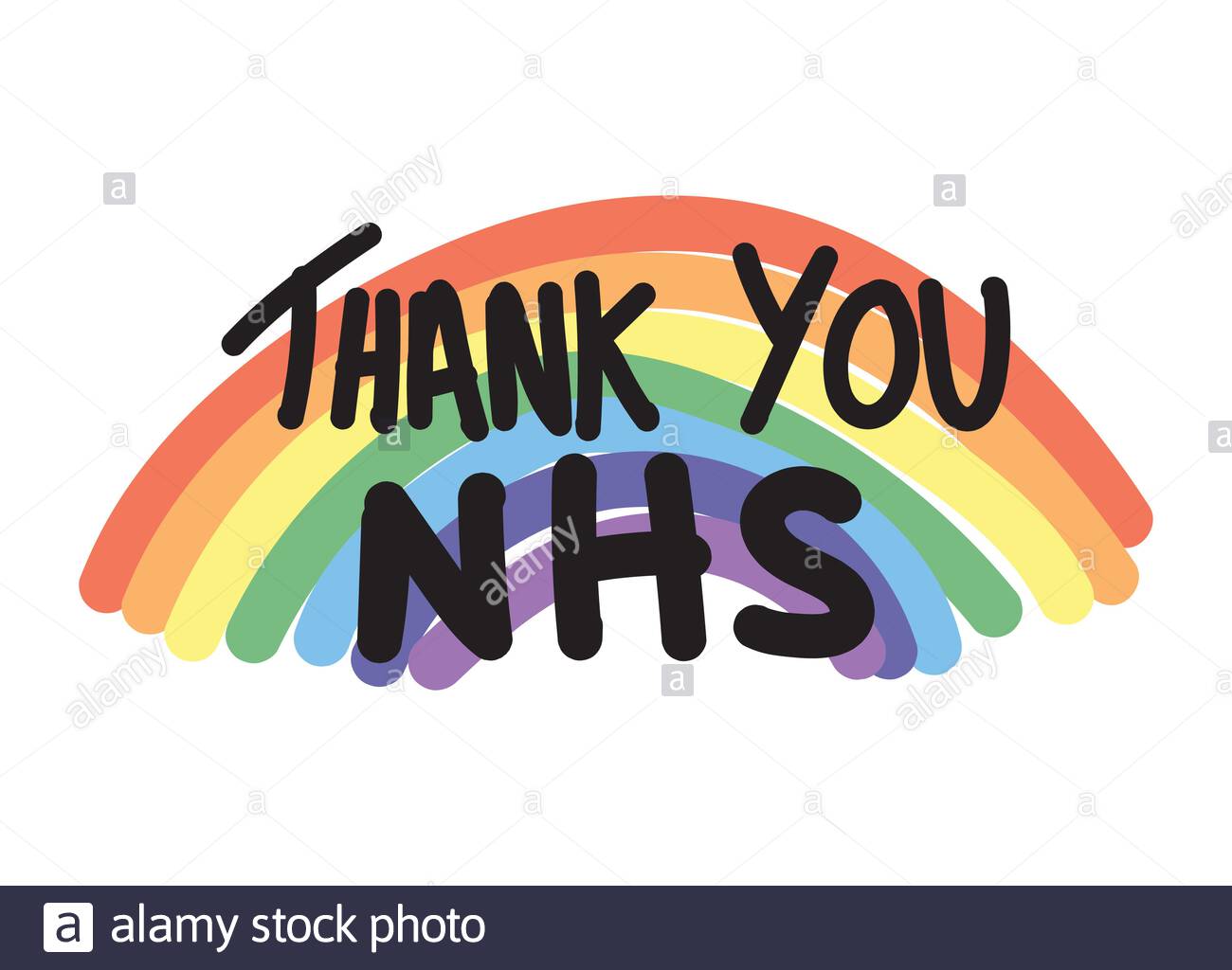 Thank You Nhs Rainbow Vector High Resolution Stock Photography and ...