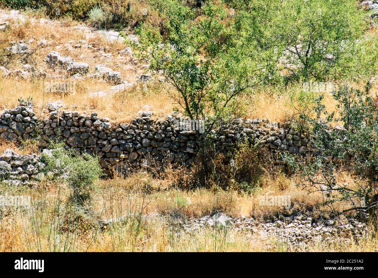 Jerusalem Israel June 21, 2019 View of the landscape and nature at ...