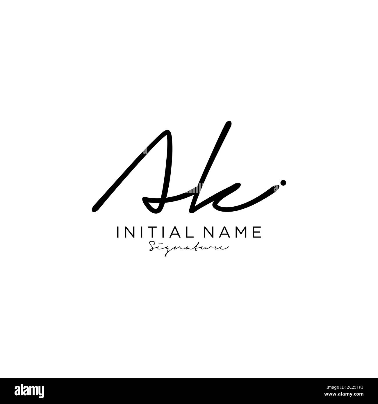 Ak initials logo hi-res stock photography and images - Alamy
