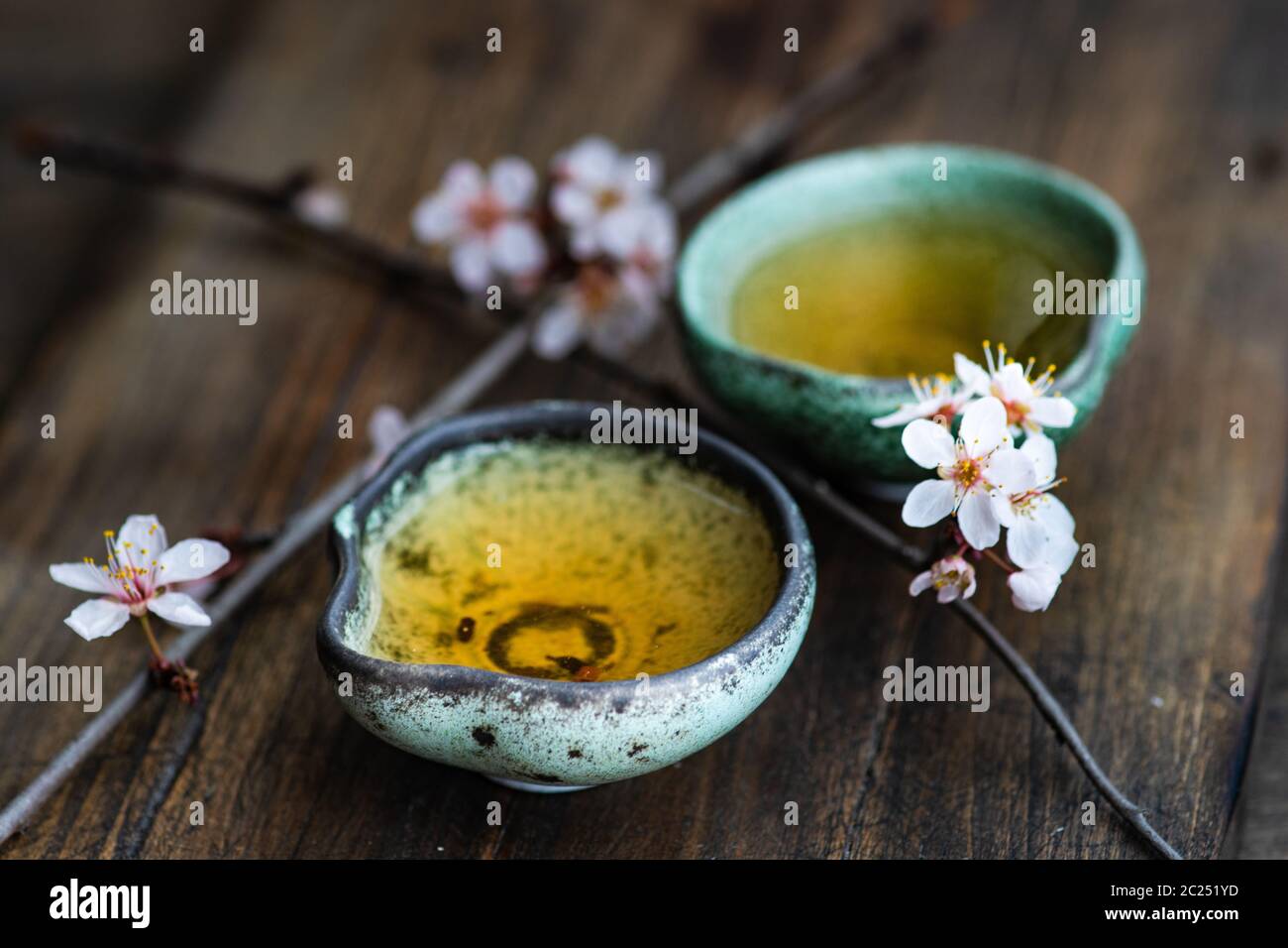 Asian style green tea concept Stock Photo - Alamy