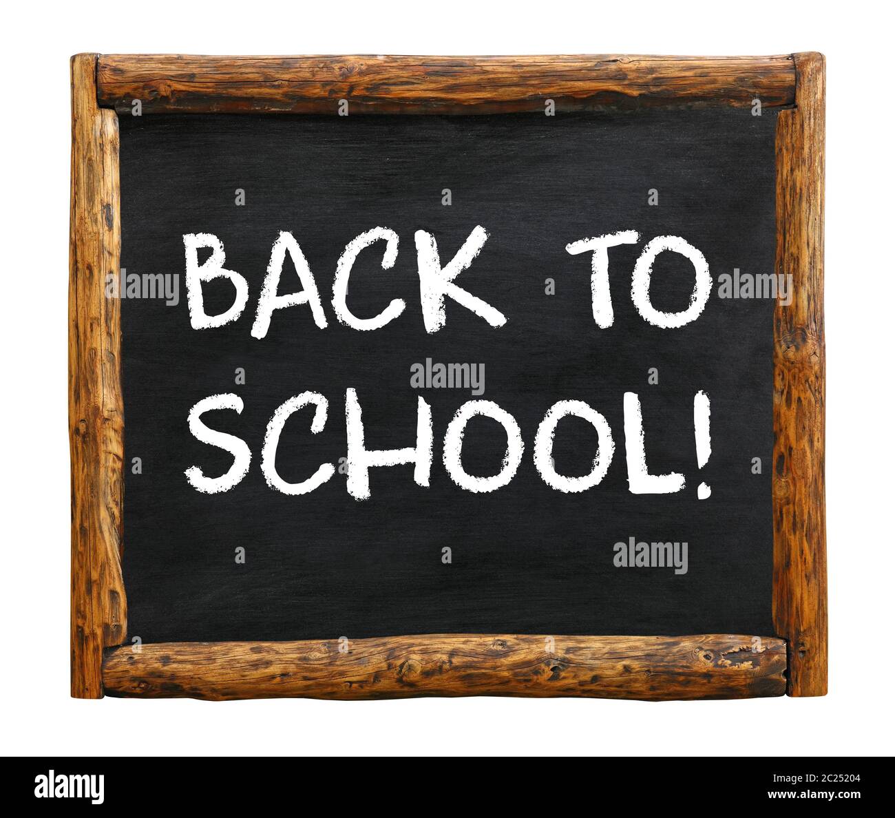 Back to school chalk handwritten sign over black, chalkboard background ...