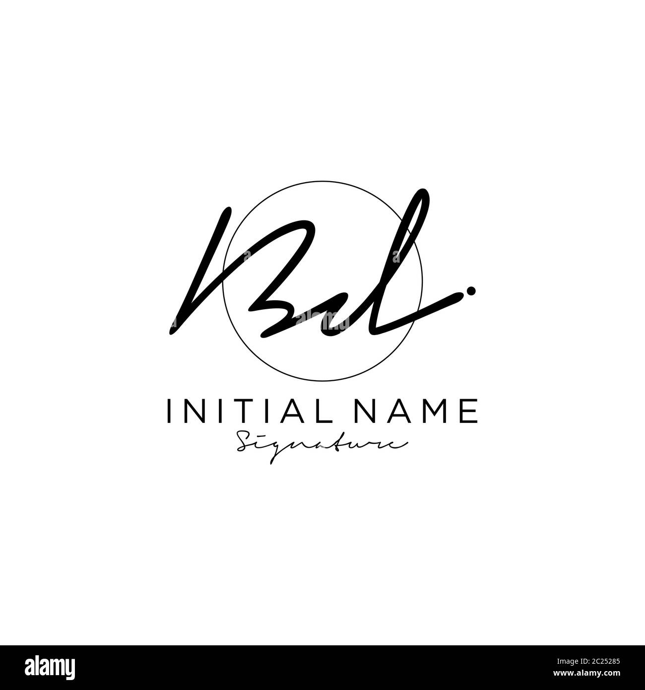 Bd signature Stock Vector Images - Alamy