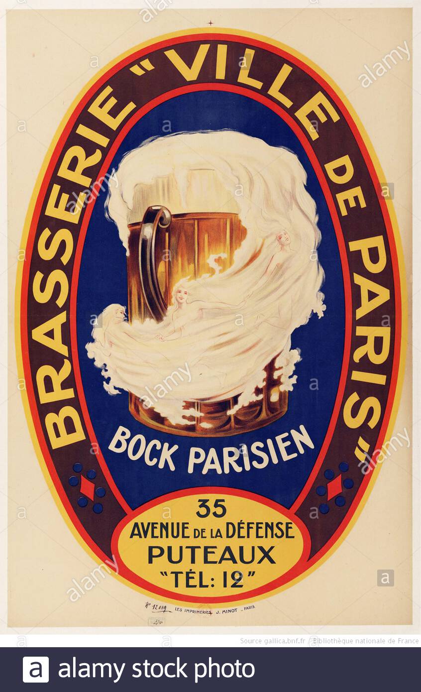 Vintage French Beer Poster High Resolution Stock Photography and Images ...