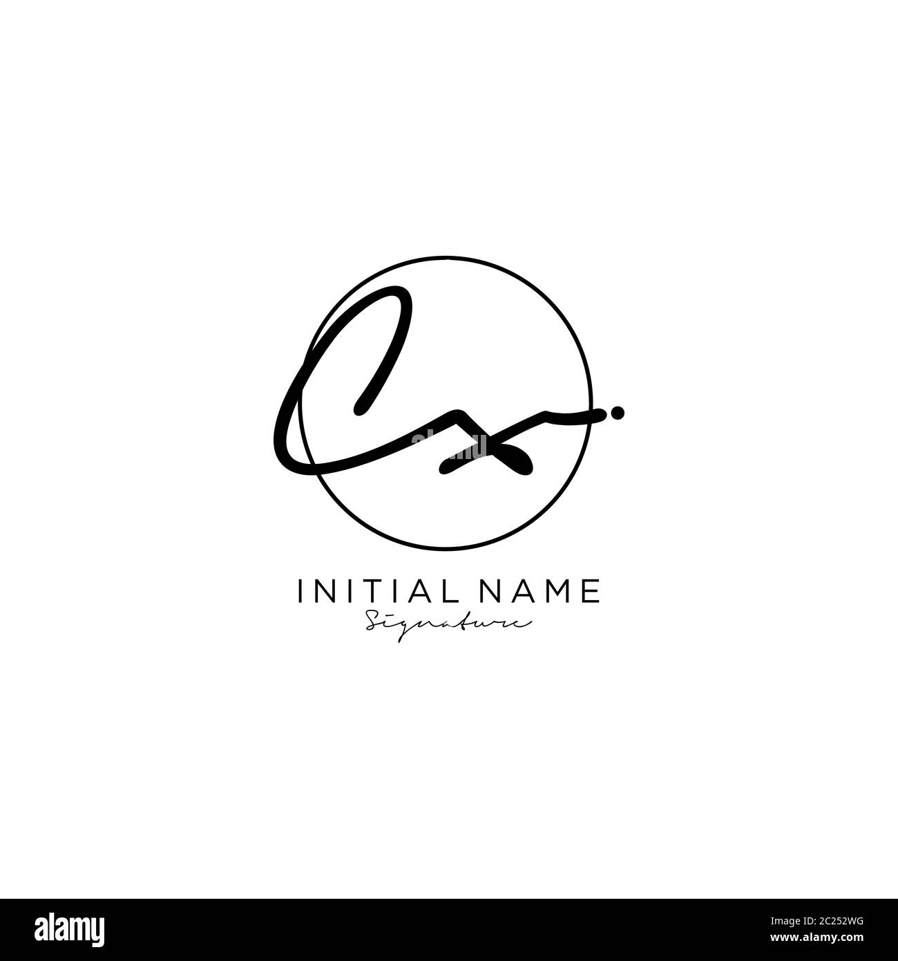 Cx initials logo hi-res stock photography and images - Alamy