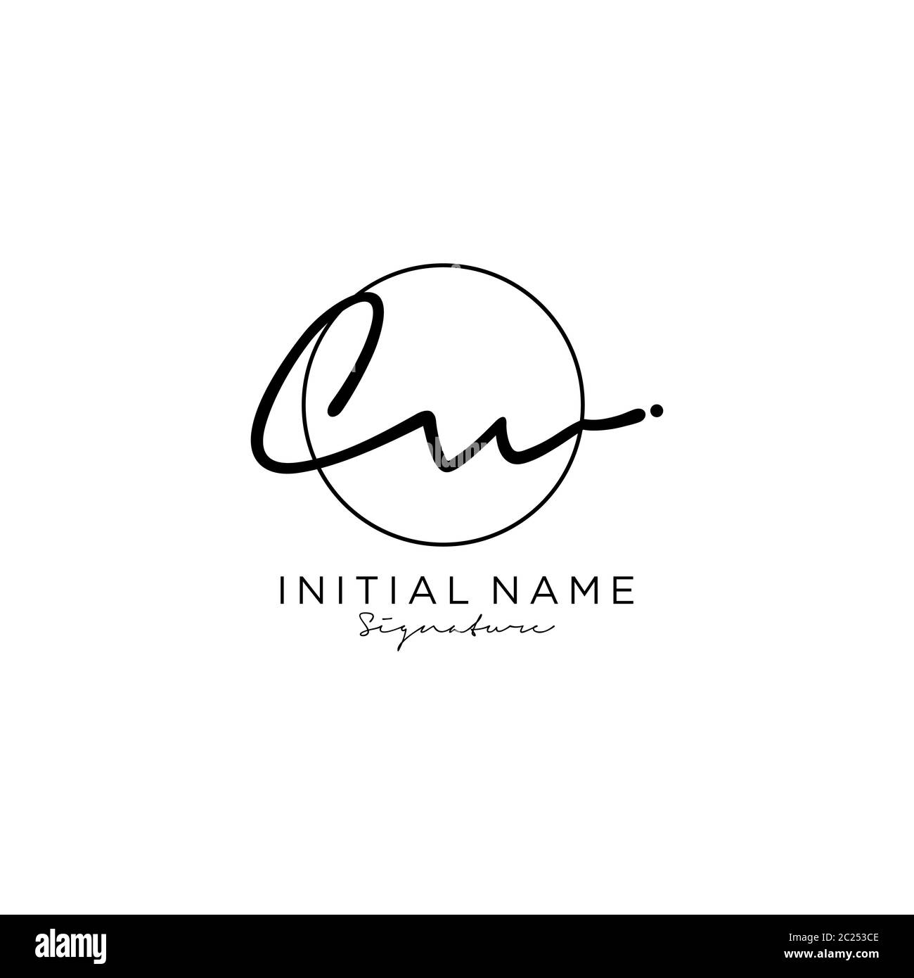 Initial cv vector vectors hi-res stock photography and images - Alamy