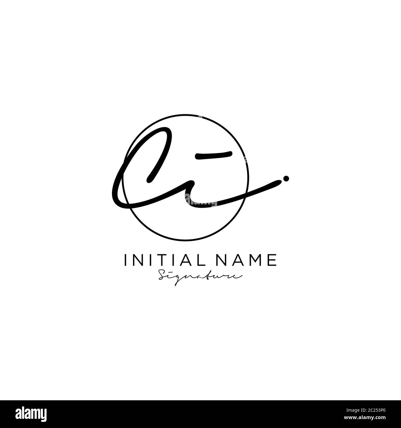 Ci initials logo hi-res stock photography and images - Alamy