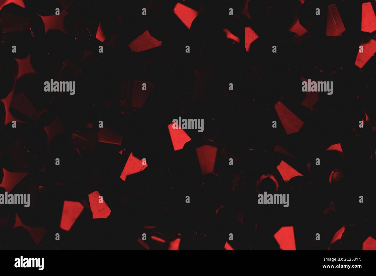 Black abstract background with red crystals pattern Stock Photo - Alamy