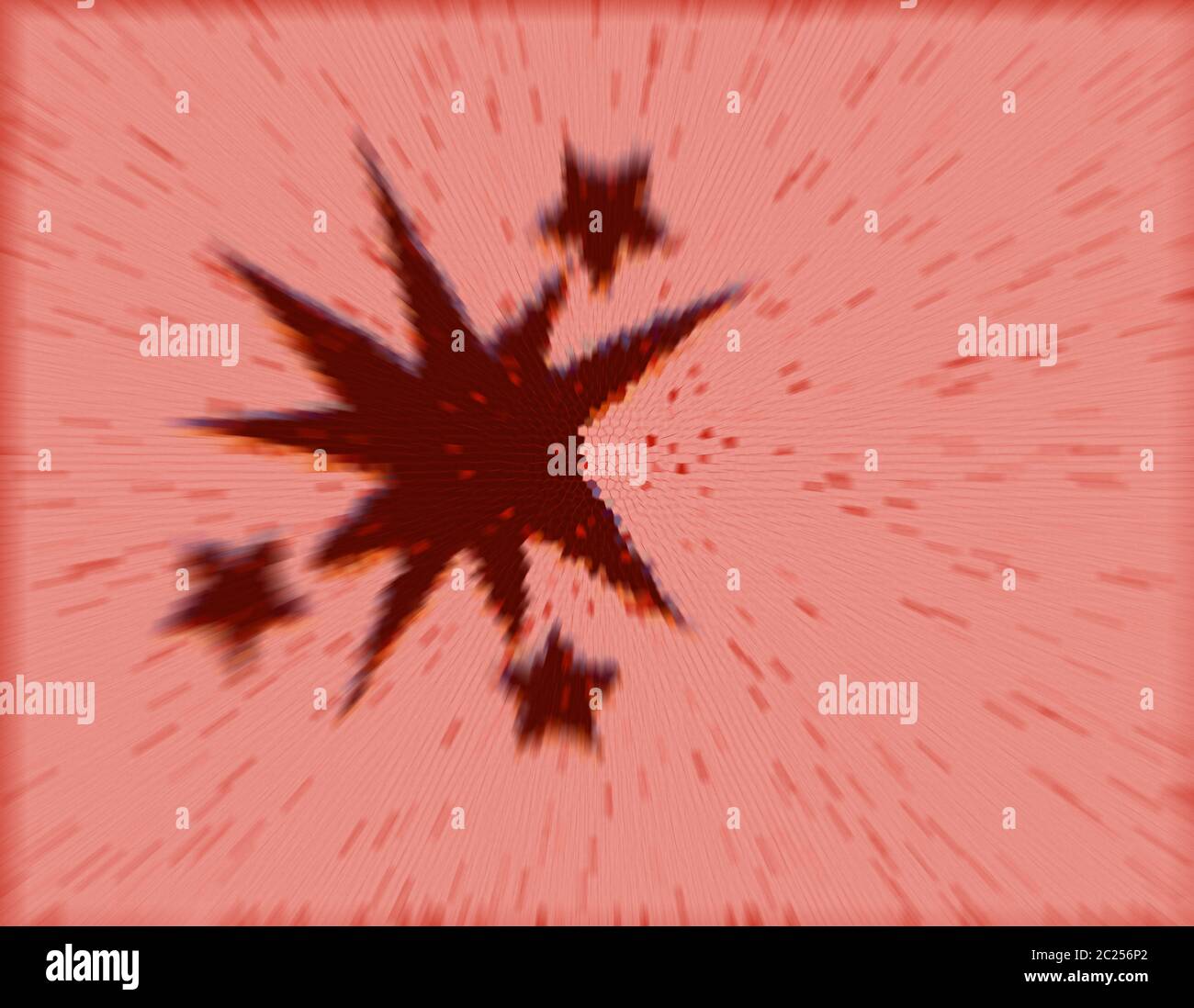 Illustrated background graphic representing explosion, bang, conflict ...