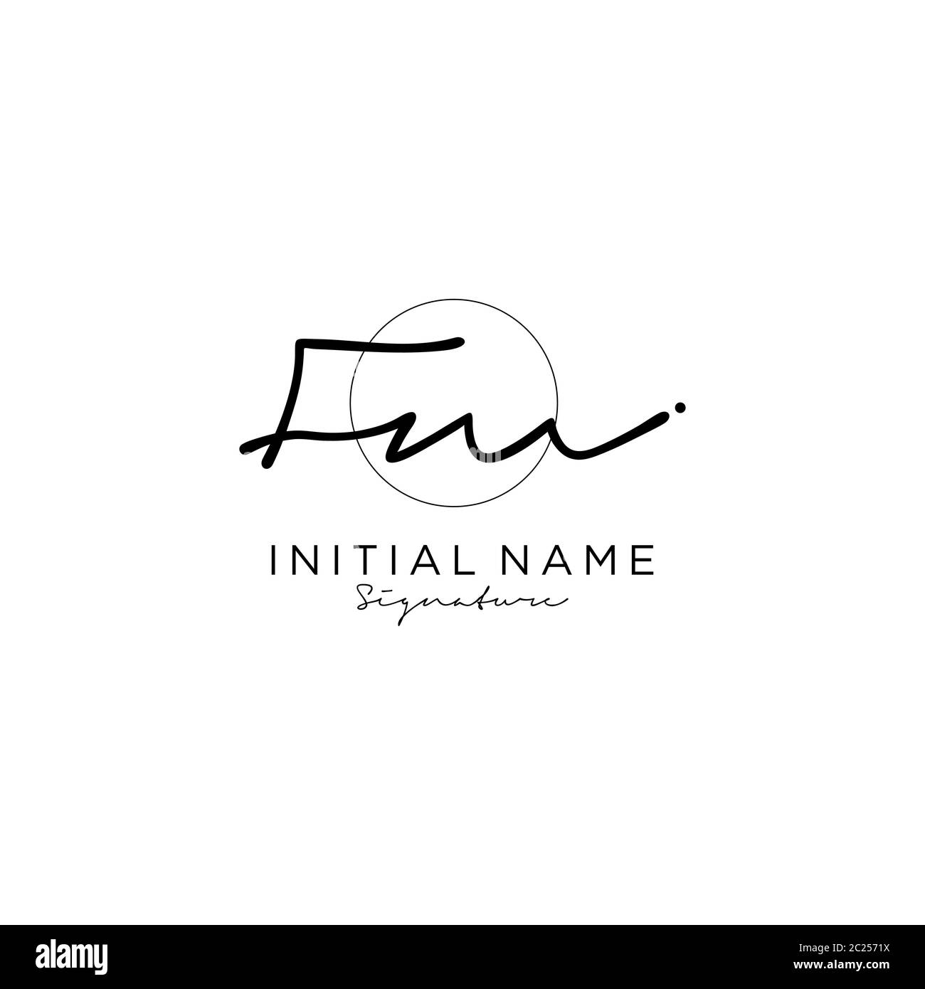 Fm initials logo Cut Out Stock Images & Pictures - Alamy