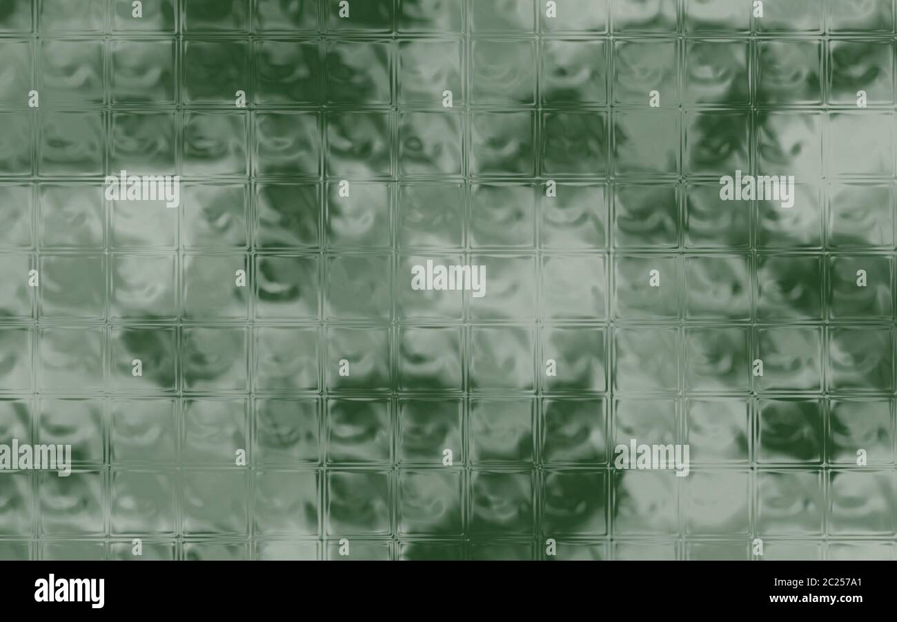 Abstract green and white background graphic with frosted glass block ...