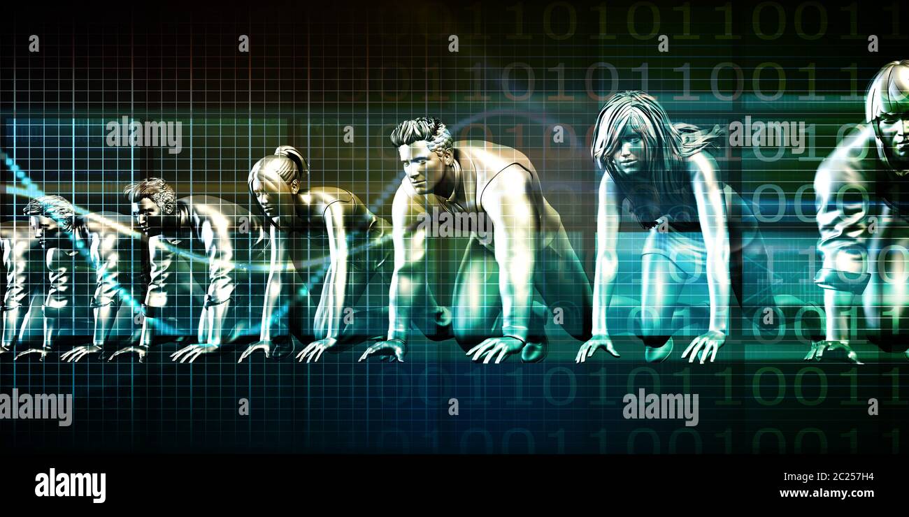 Empowered By Technology Solutions and Software Concept Stock Photo - Alamy