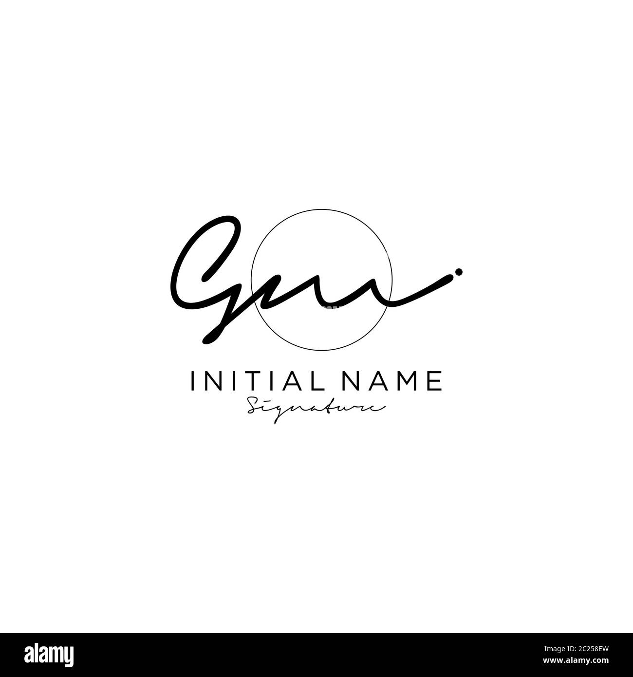 Gm signature Stock Vector Images - Alamy