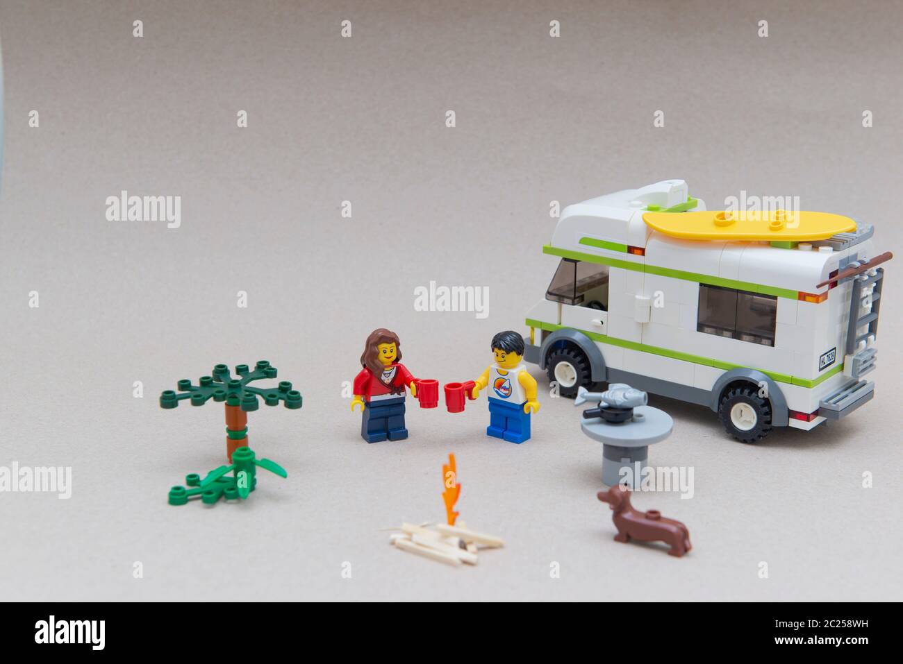 Car trailer travelling hi-res stock photography and images - Alamy