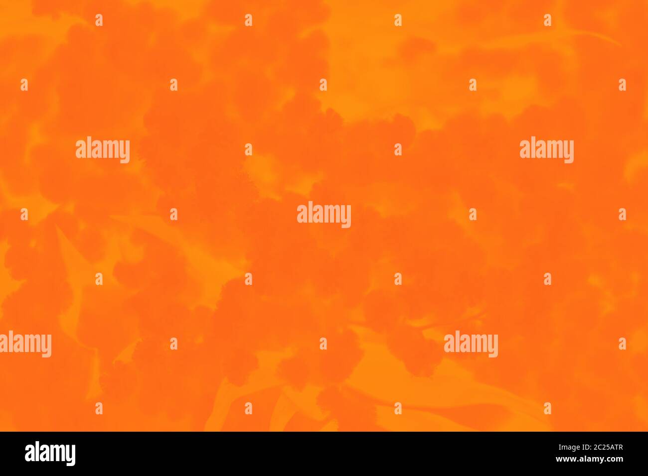 Orange gradient abstract patchy background with plants pattern Stock ...