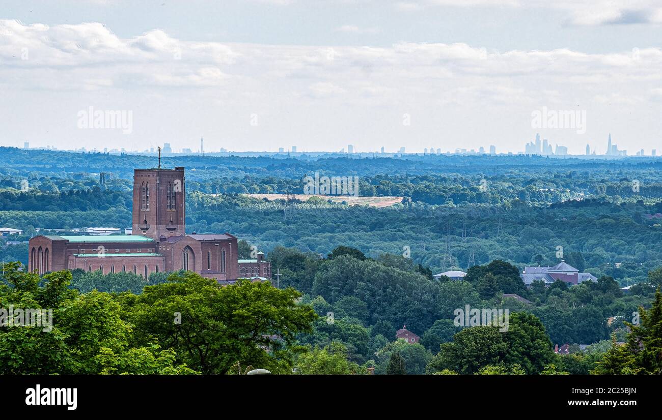 View of the Guildford Cathedral Stock Photo - Alamy