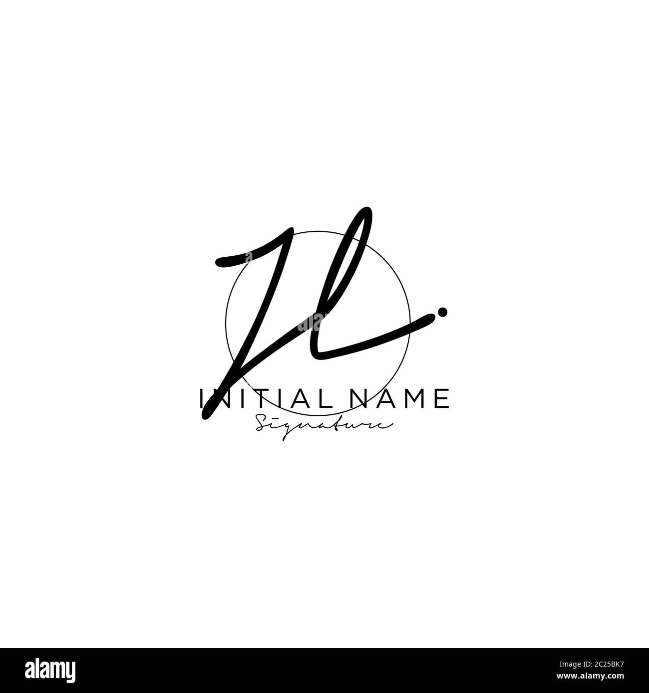 Jl initials logo hi-res stock photography and images - Alamy