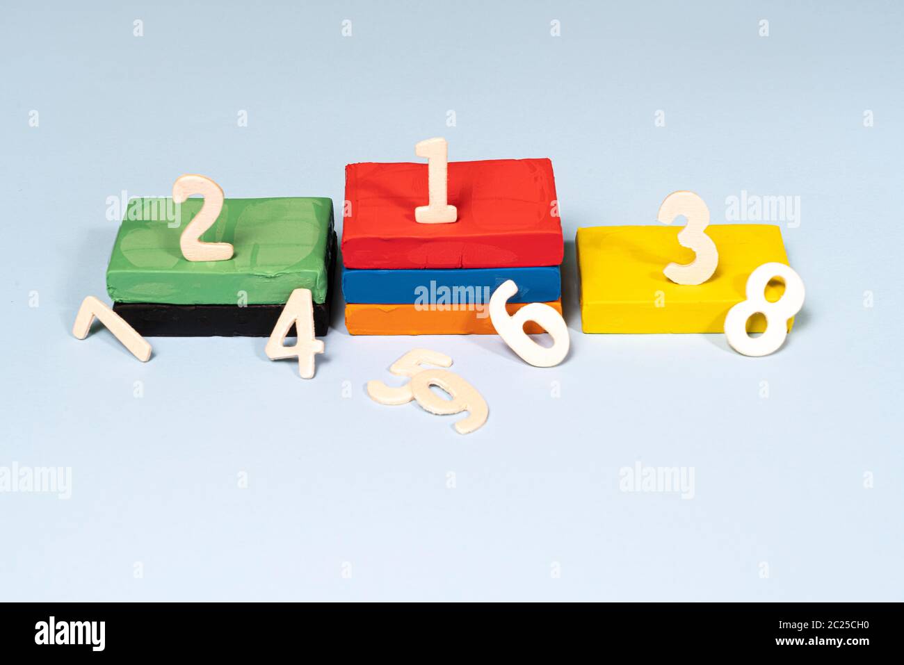 Podium with numbers hi-res stock photography and images - Alamy