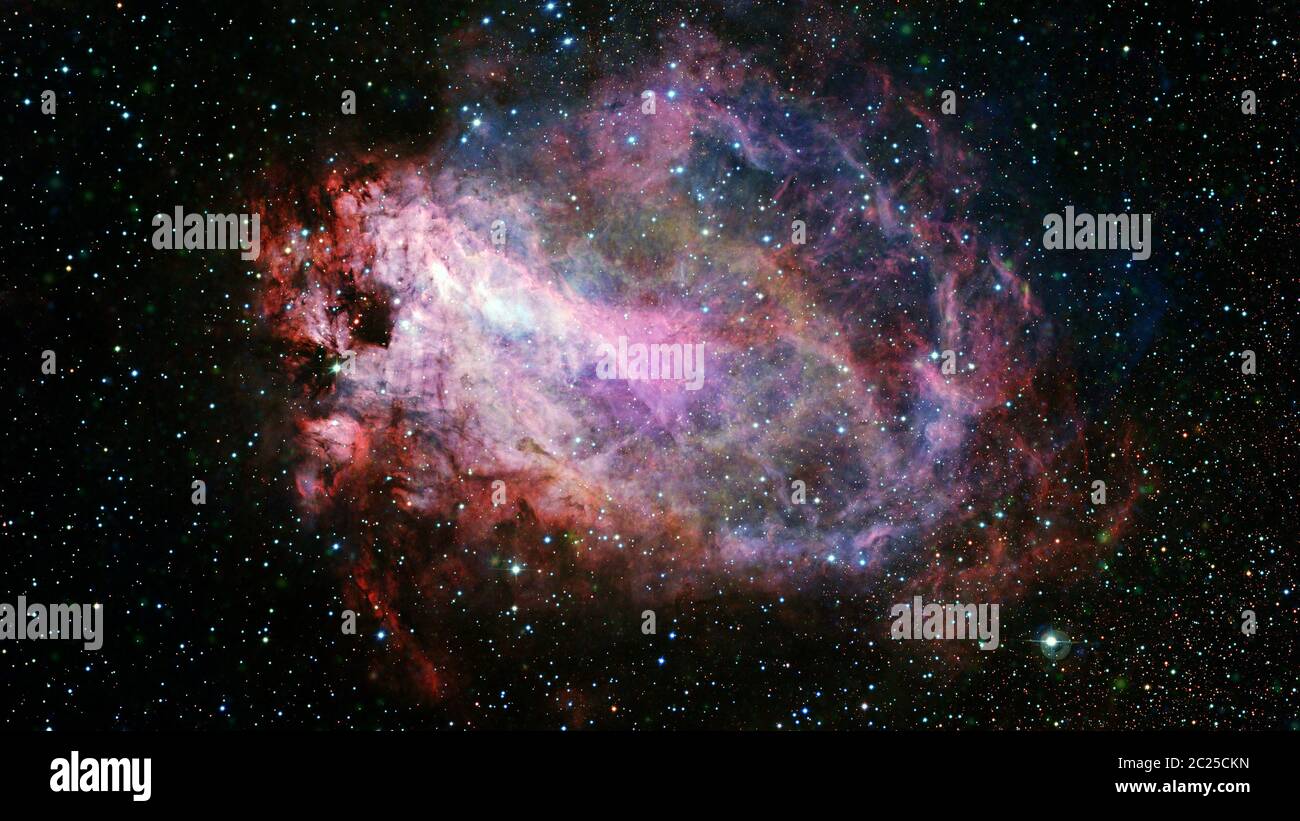 High definition star field, colorful night sky space. Nebula and ...