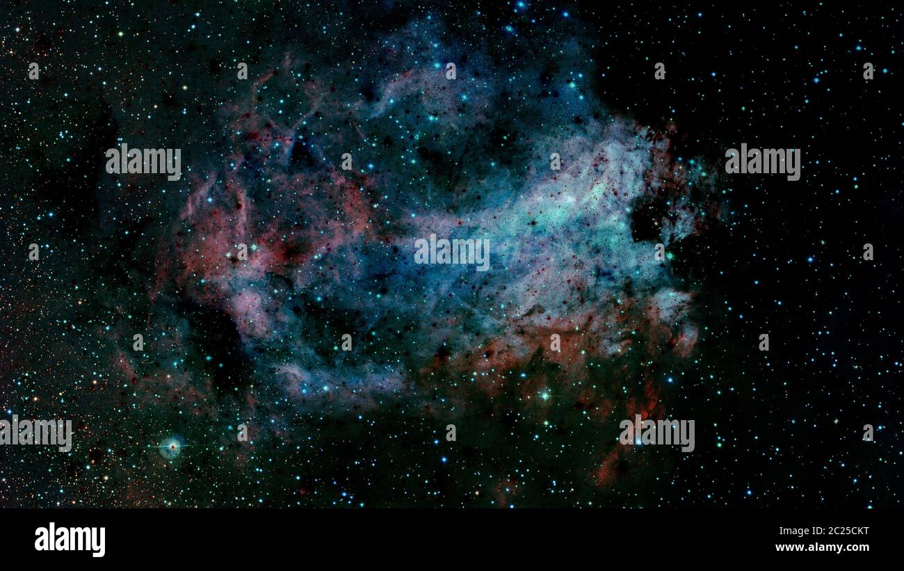 Infinite space background with nebulas and stars. This image elements ...