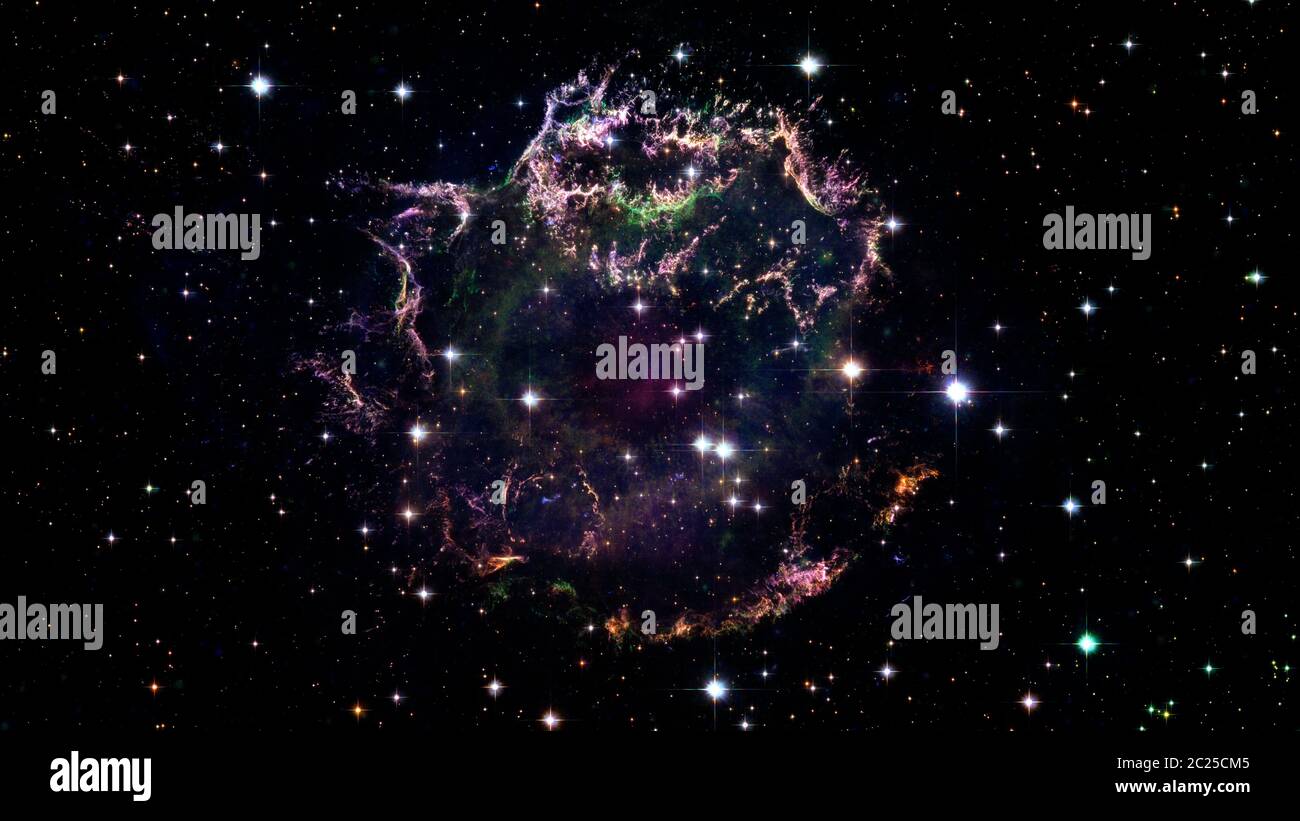 High definition star field, colorful night sky space. Nebula and ...
