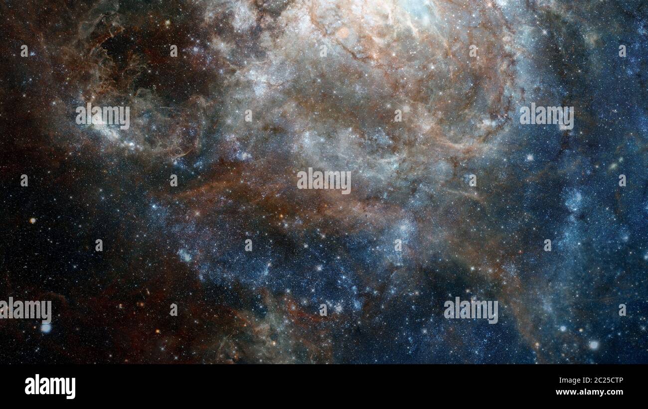 Infinite space background with nebulas and stars. This image elements ...