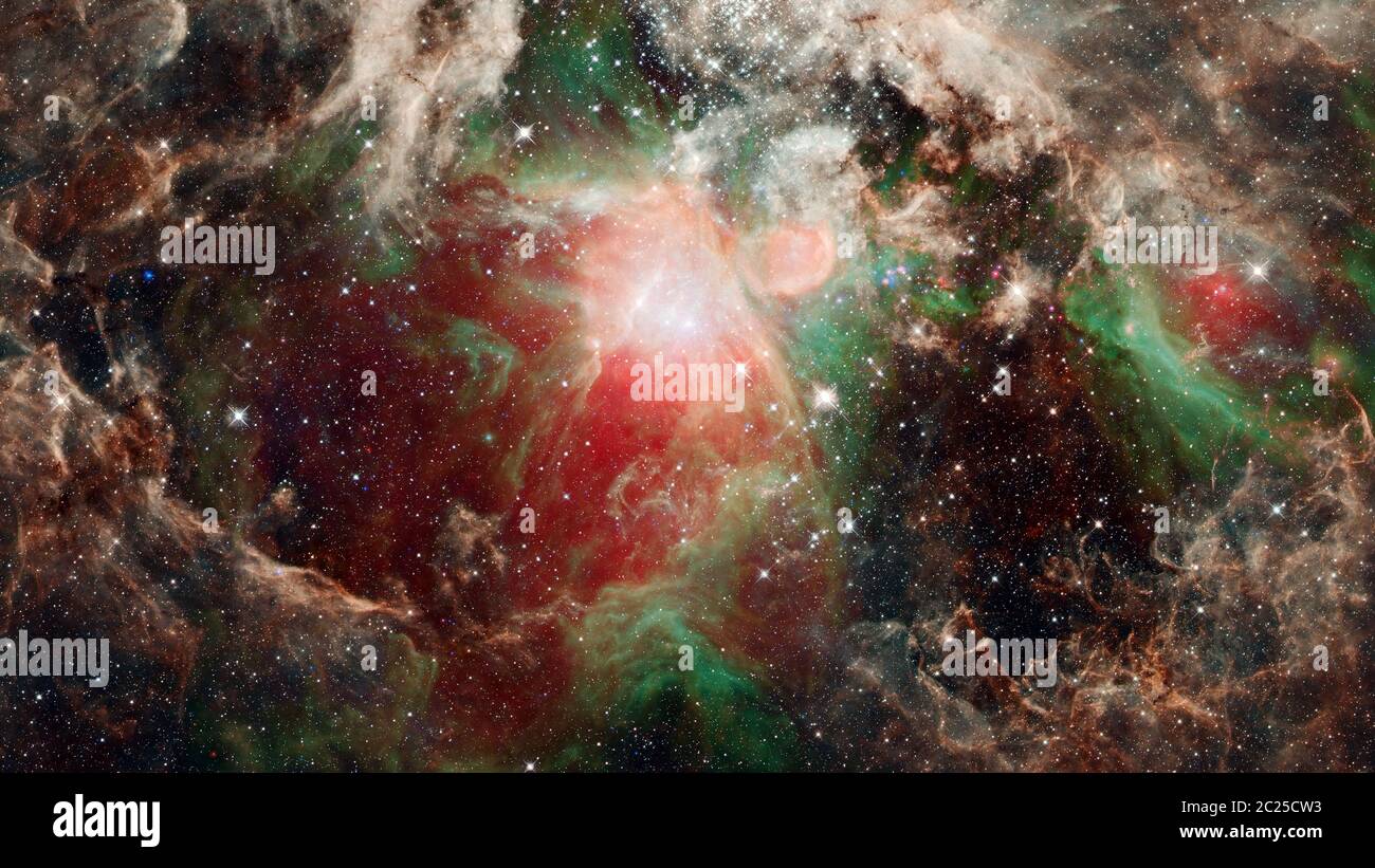 High definition star field, colorful night sky space. Nebula and ...