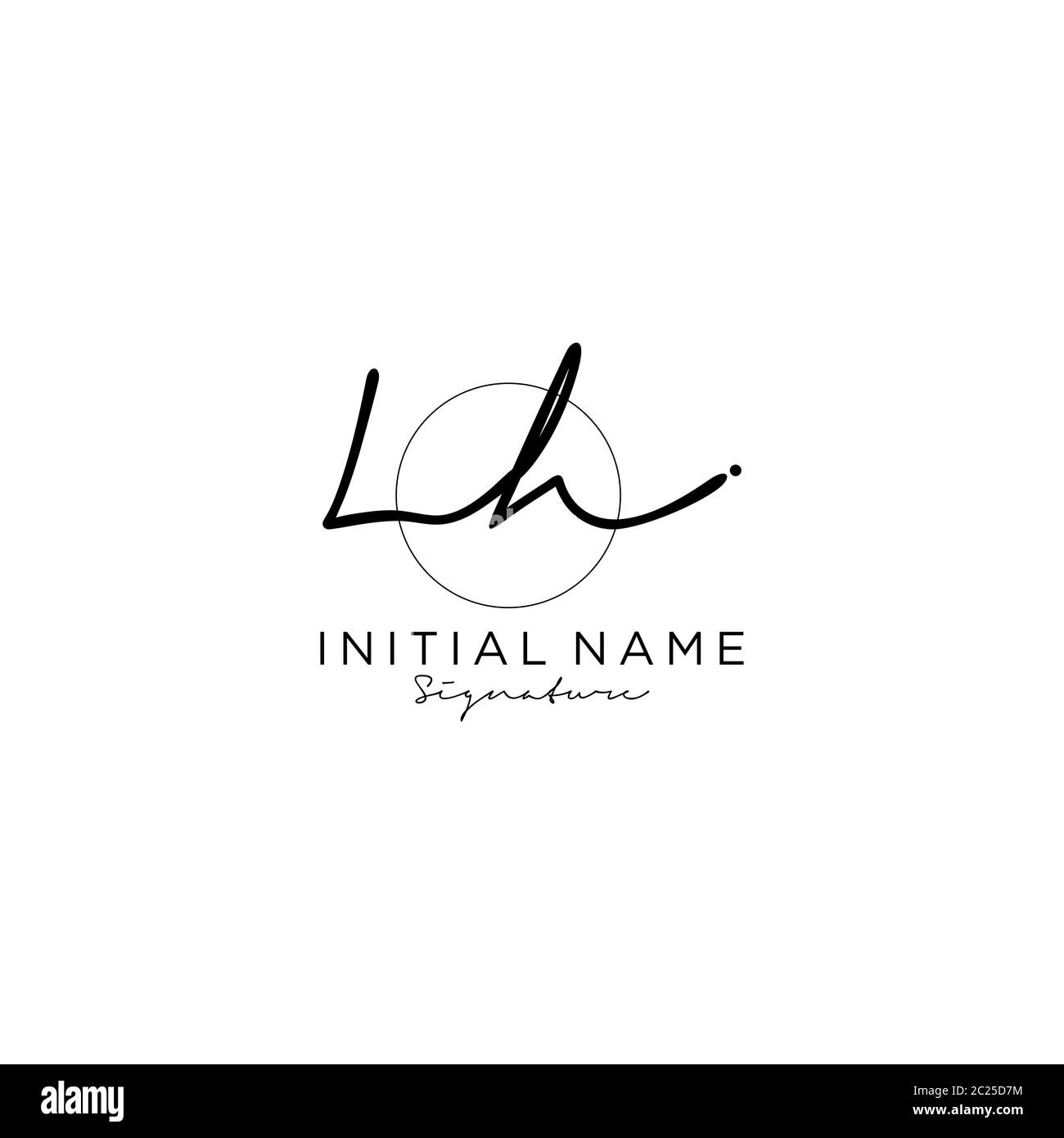 Letter lh logo hi-res stock photography and images - Alamy
