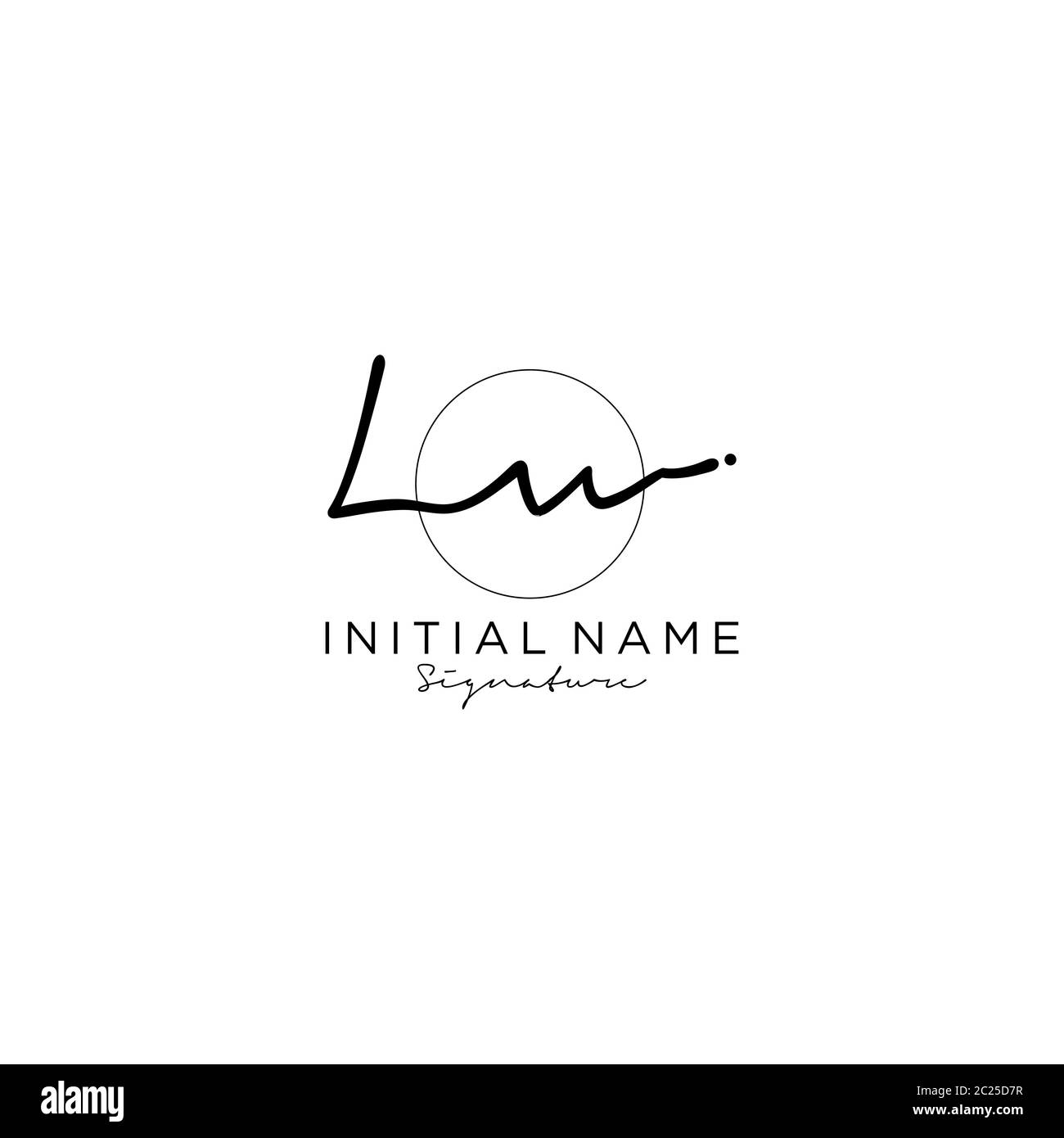 Lw initials logo hi-res stock photography and images - Alamy