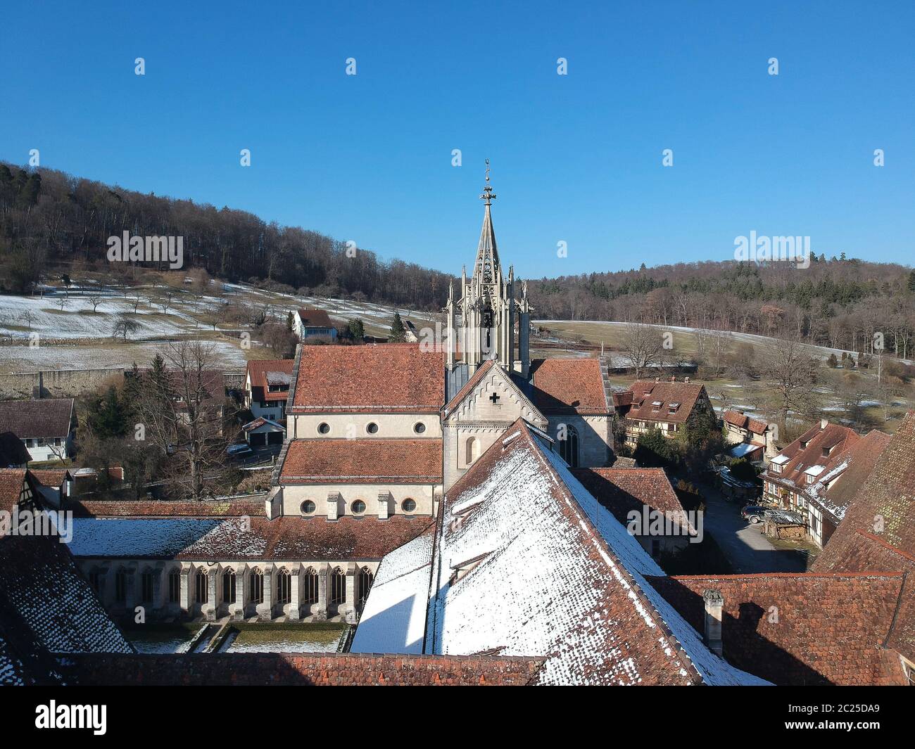 Aerial view cistercian monastery hi-res stock photography and images ...