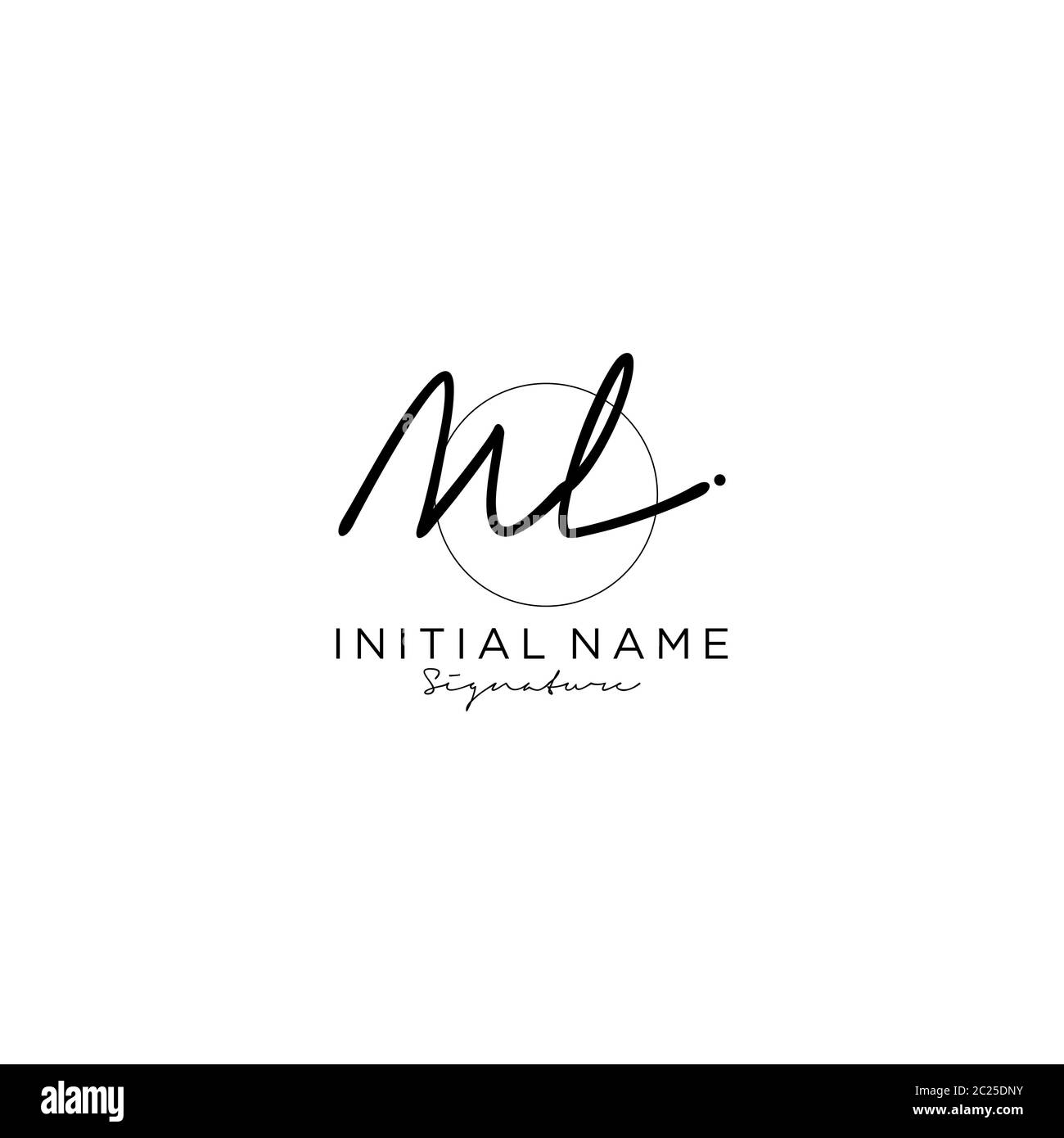 Letter ml vector vectors hi-res stock photography and images - Alamy