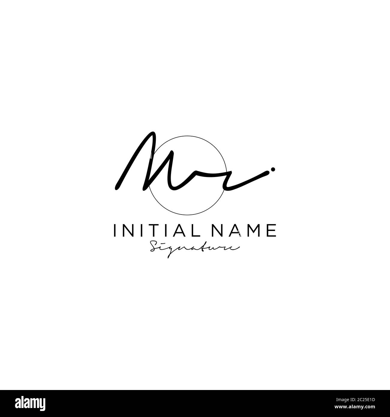 Initials mr vector vectors hi-res stock photography and images - Alamy