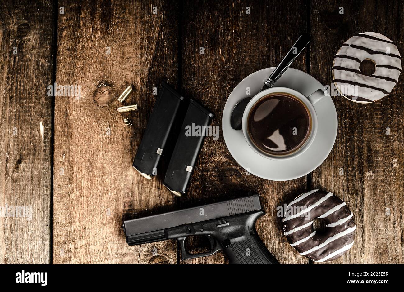 Cops and donuts hi-res stock photography and images - Alamy