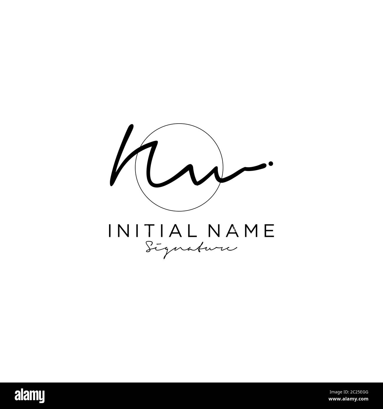 Nw initials logo hi-res stock photography and images - Alamy