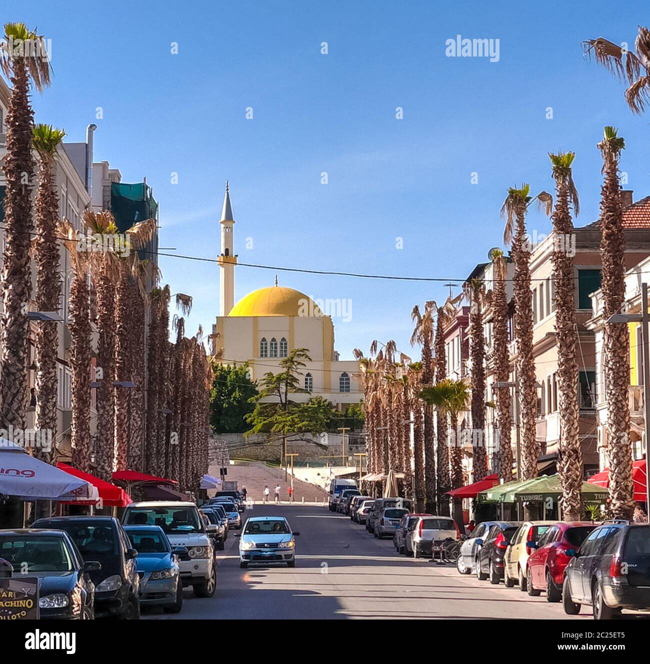 Exterior view to Fatih Mosque in durres , Albania Stock Photo - Alamy