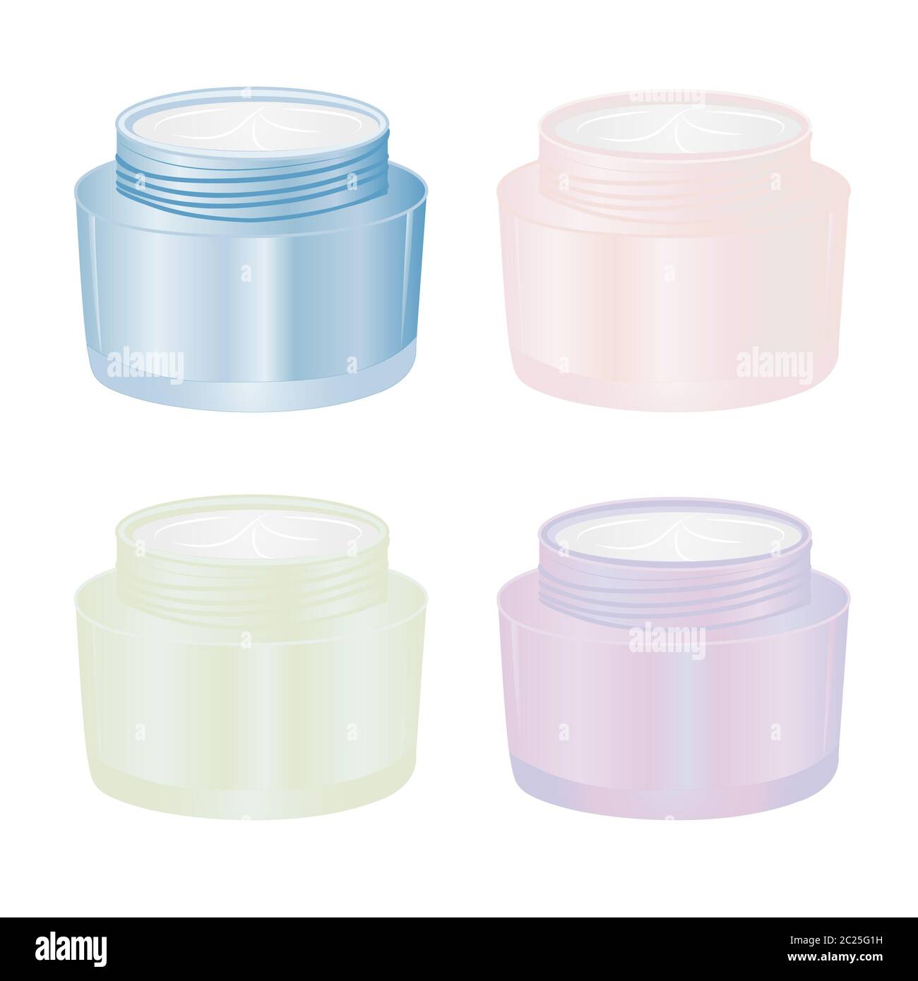 Set of cream bottles Stock Photo - Alamy