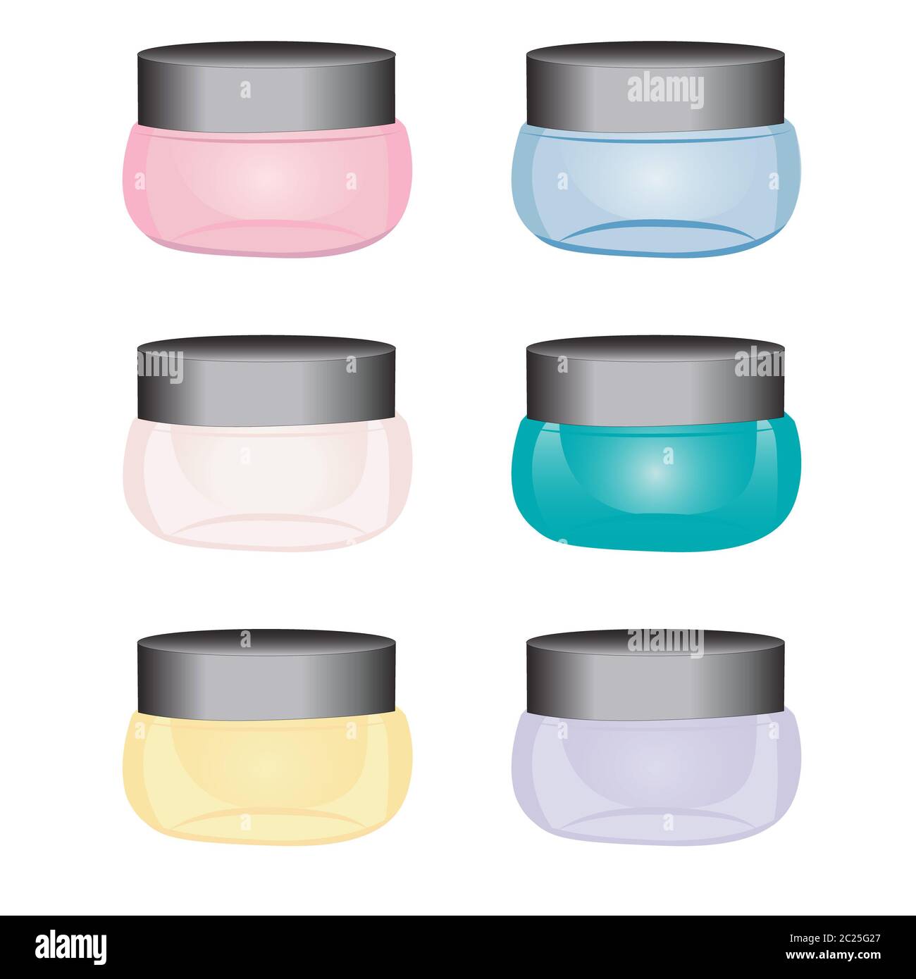 Set of cream bottles Stock Photo - Alamy