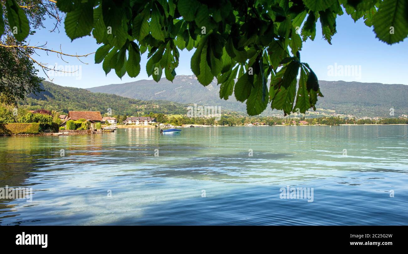 a view of lake of Annecy, french Alps Stock Photo - Alamy