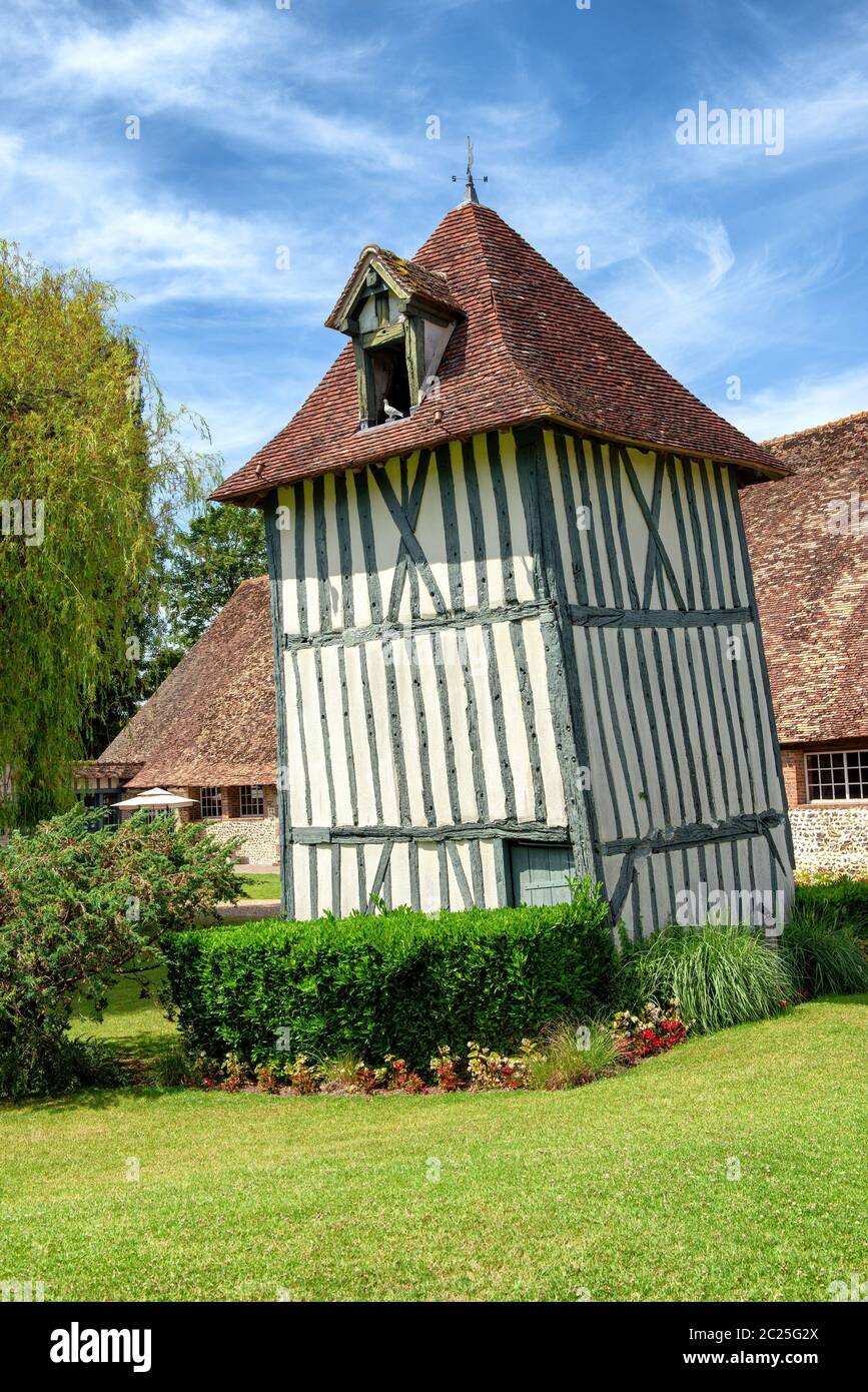 Normandy French house. View of a typical french Normand house Stock ...