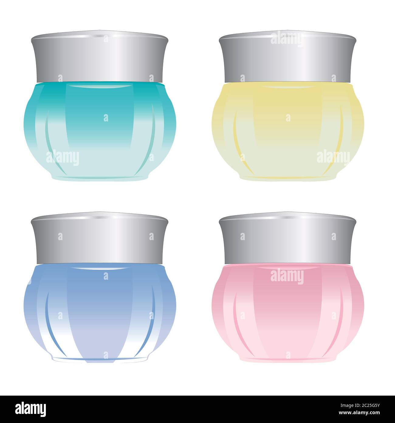 Set of cream bottles Stock Photo - Alamy