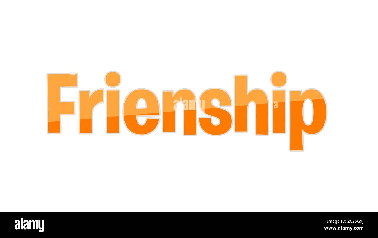 friendship message text love happy together illustration Stock Photo ...