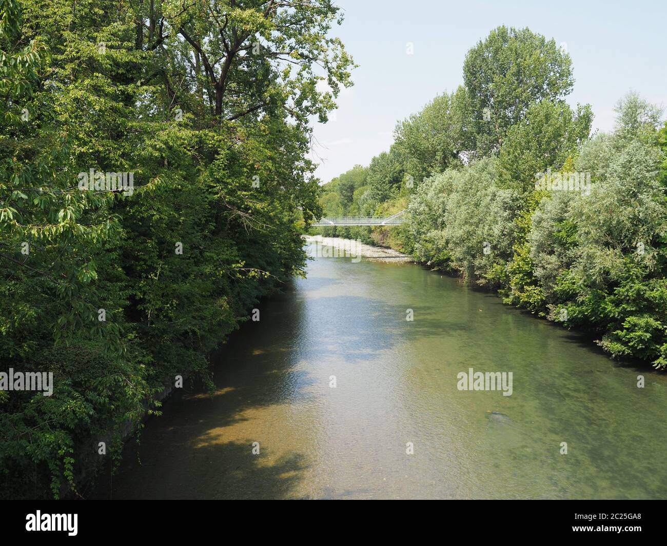 River Dora Riparia in Parco Dora park in Turin, Italy Stock Photo - Alamy