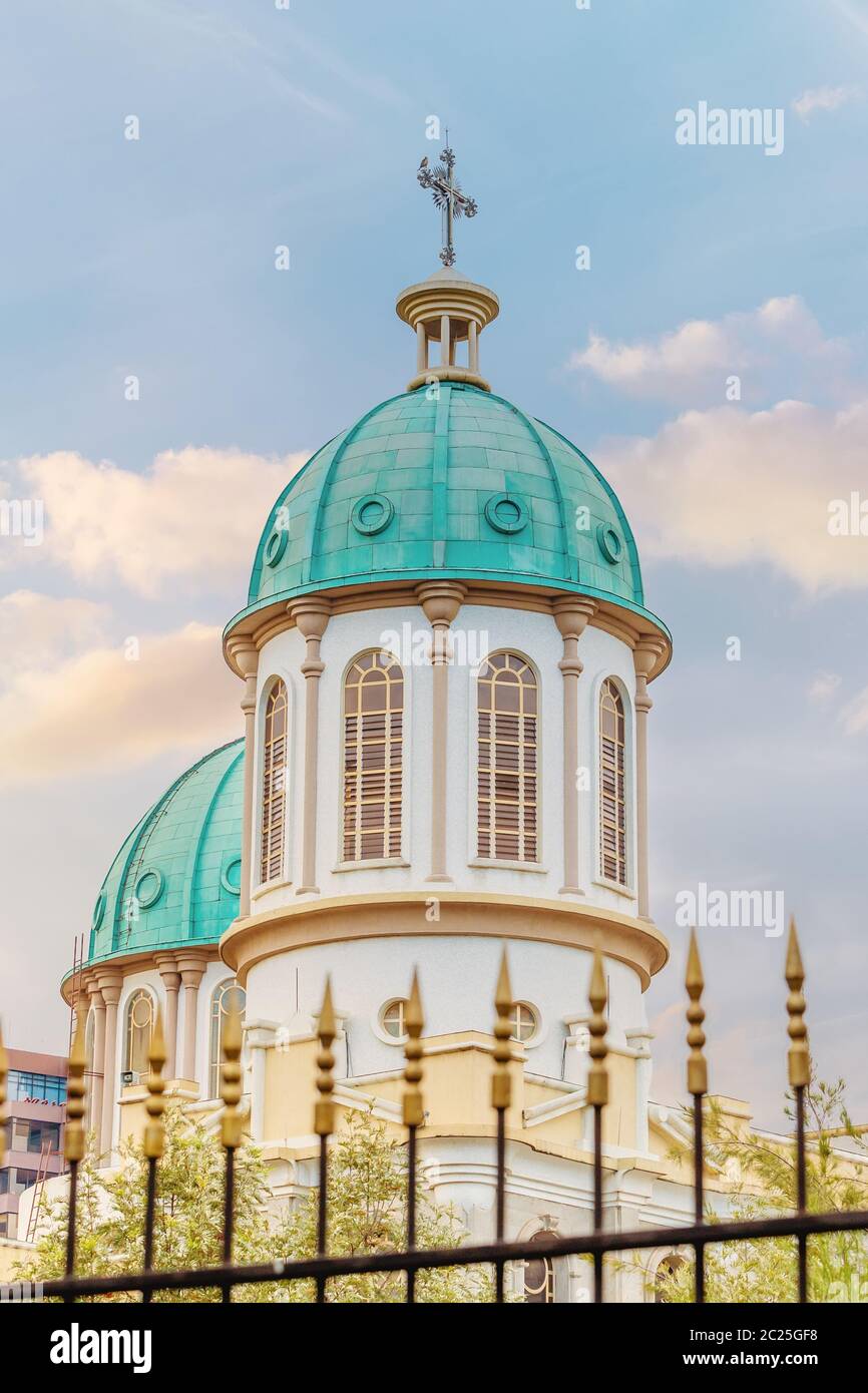 Bole Medhane Alem (Saviour of the World) Cathedral. Exterior Of The ...